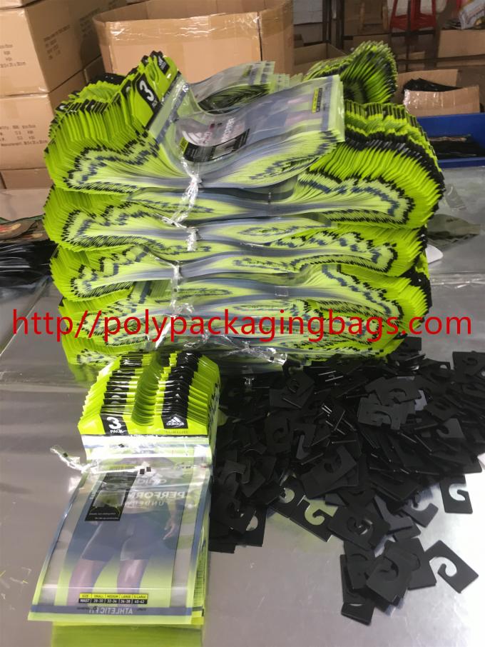 Recyclable Poly Bags With Hangers , Clothing Plastic Packing Bags With ...