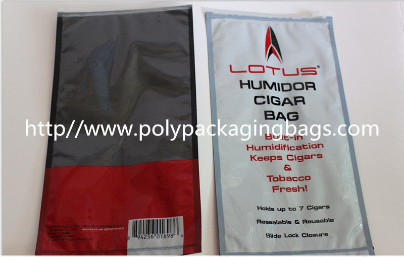 custom made printed plastic cigar packaging bag / cigar humidor bag ...