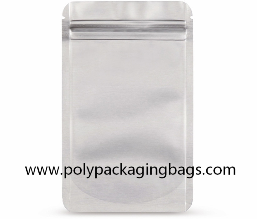 Resealable OPP Laminated Aluminum Foil Zipper Bag For Food Packaging